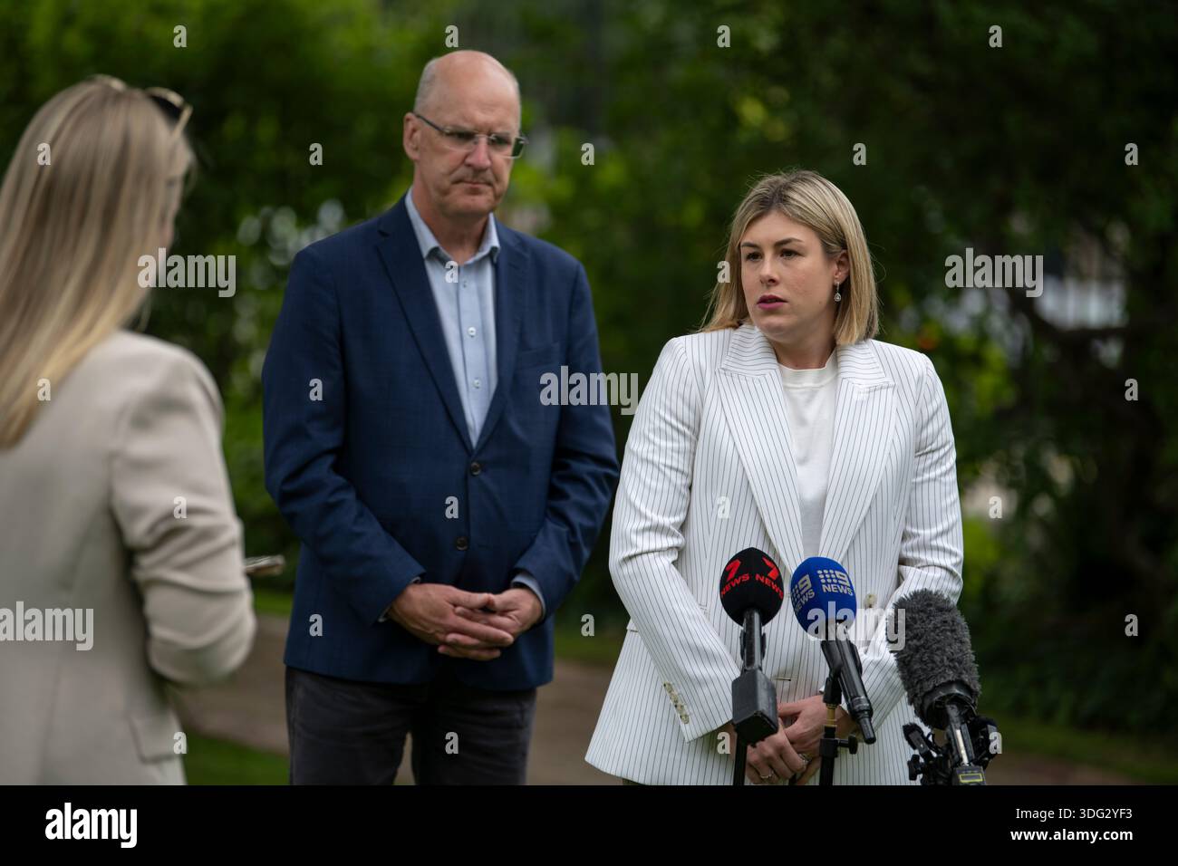 Opposition Leader Jess Wilson and Nationals Leader Danny O'Brien speak ...