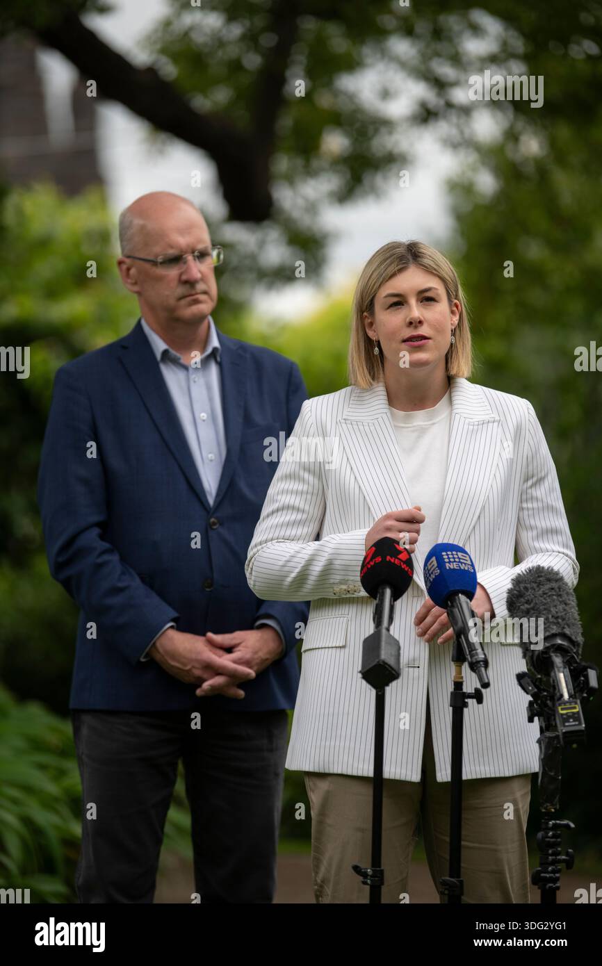 Opposition Leader Jess Wilson and Nationals Leader Danny O'Brien speak ...