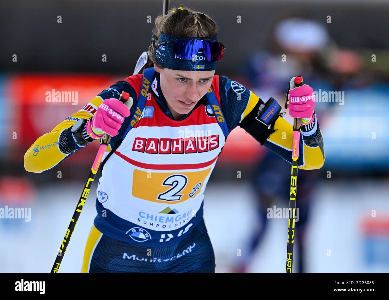 14 January 2026, Bavaria, Ruhpolding: Biathlon: World Cup, relay 4 x 6 ...