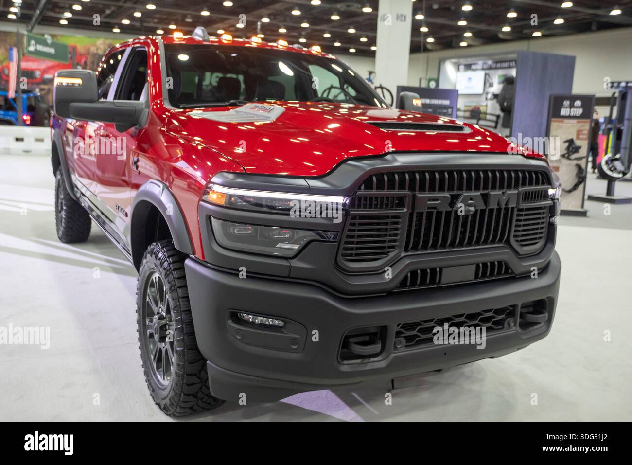 Detroit, Michigan USA - 14 January 2026 - The RAM 2500 Rebel 4x4 diesel ...