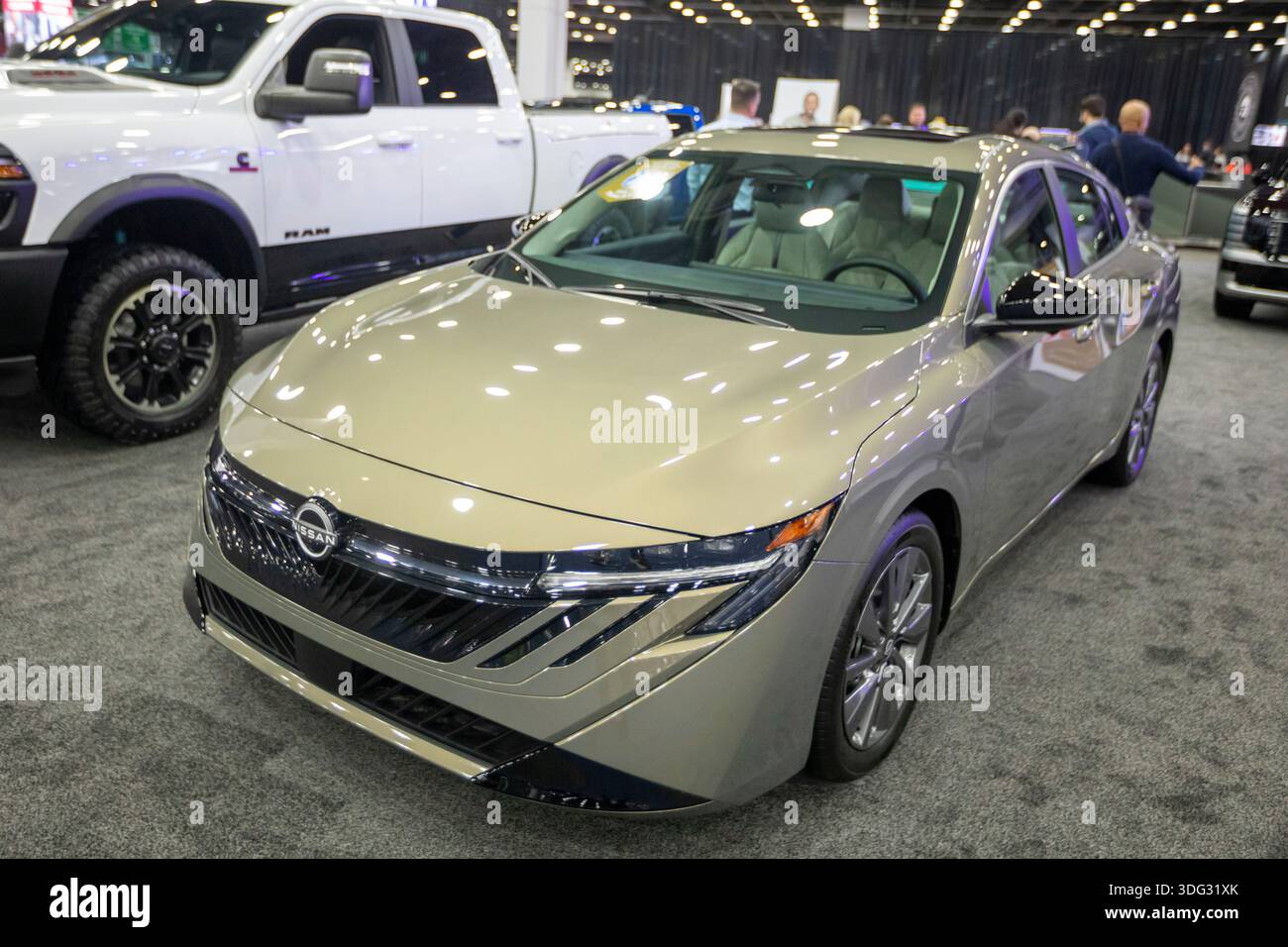 Detroit, Michigan USA - 14 January 2026 - The Nissan Sentra on display ...