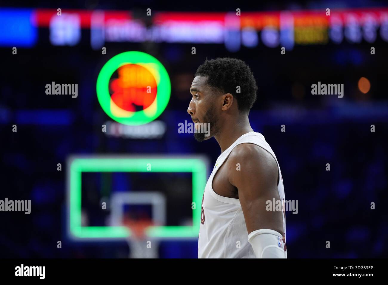 Cleveland Cavaliers' Donovan Mitchell plays during an NBA basketball ...