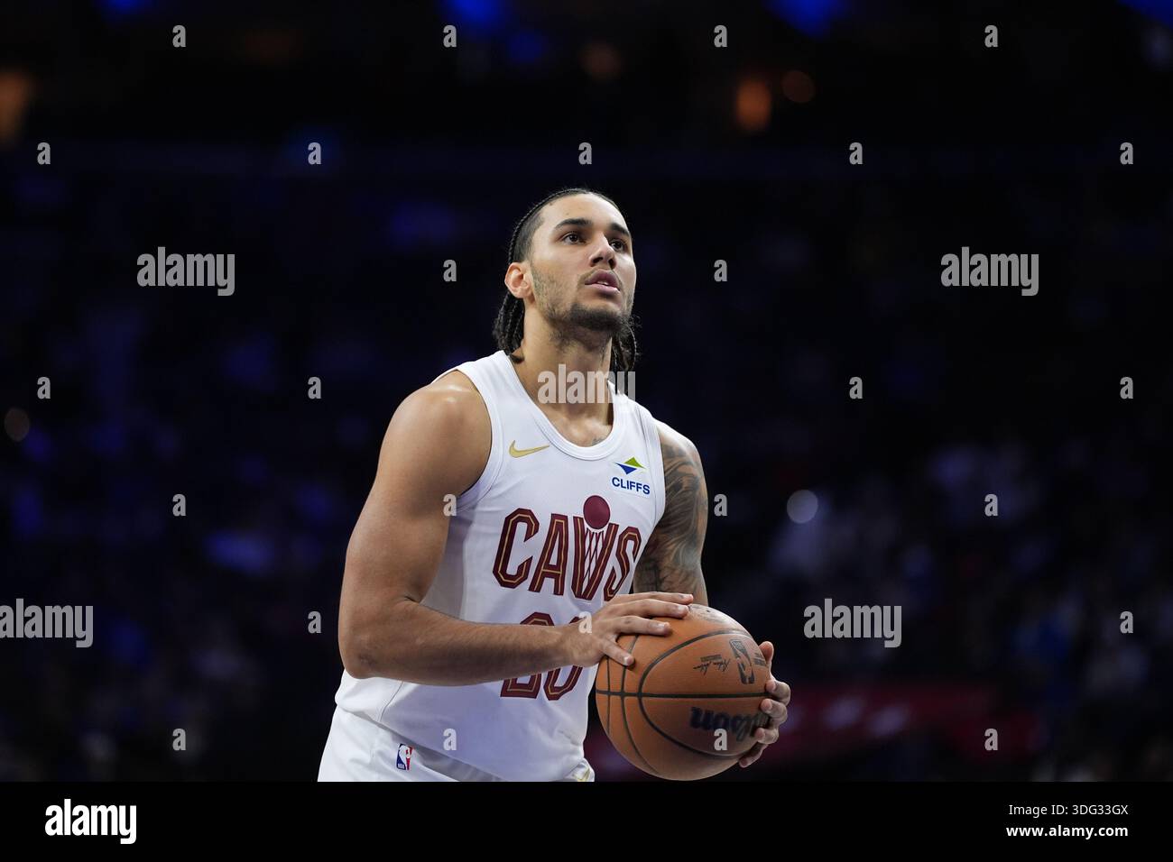 Cleveland Cavaliers' Jaylon Tyson plays during an NBA basketball game ...