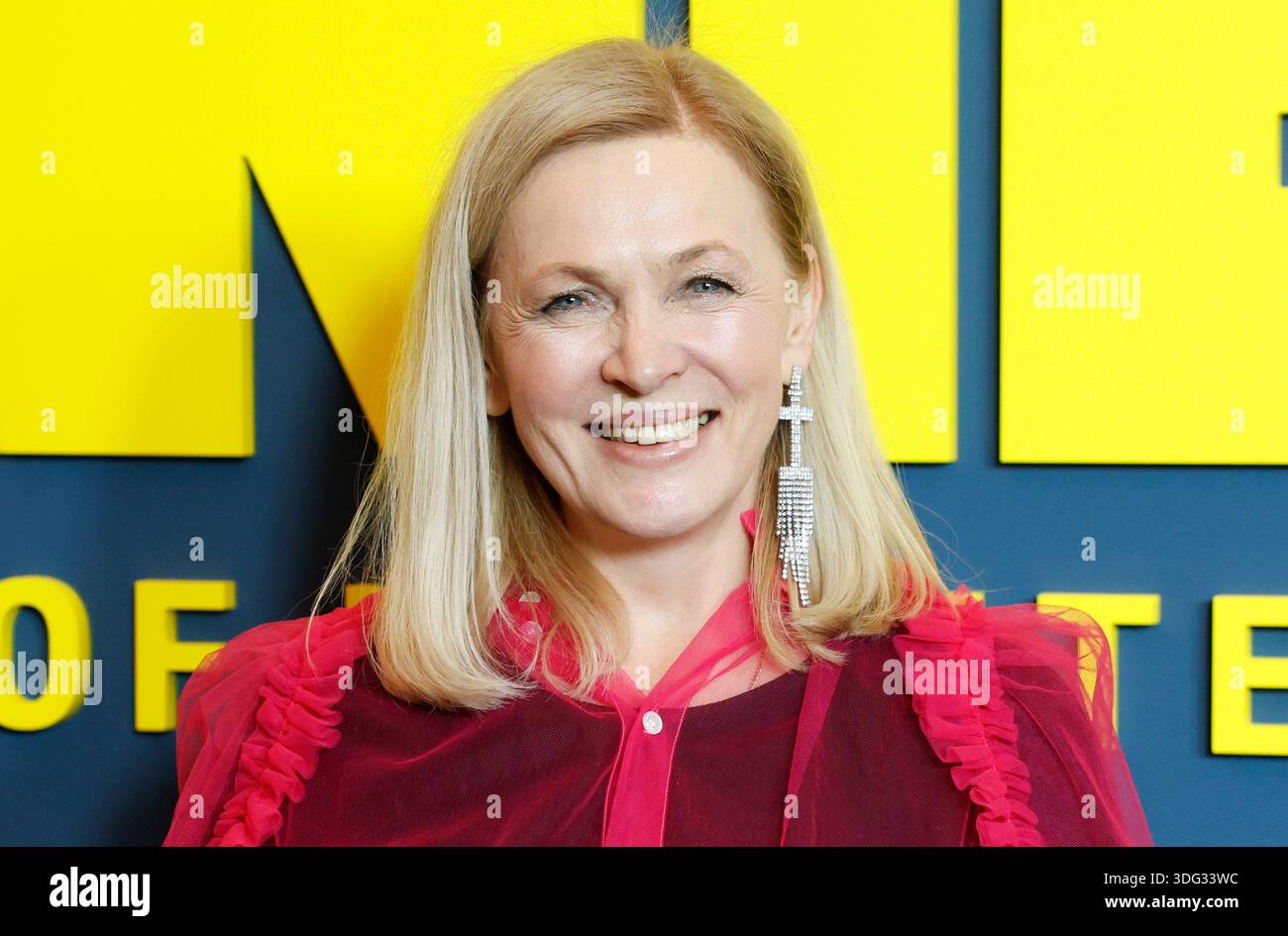 Tanya Ivanova arrives on the red carpet for Peacock's "Ponies" New York ...