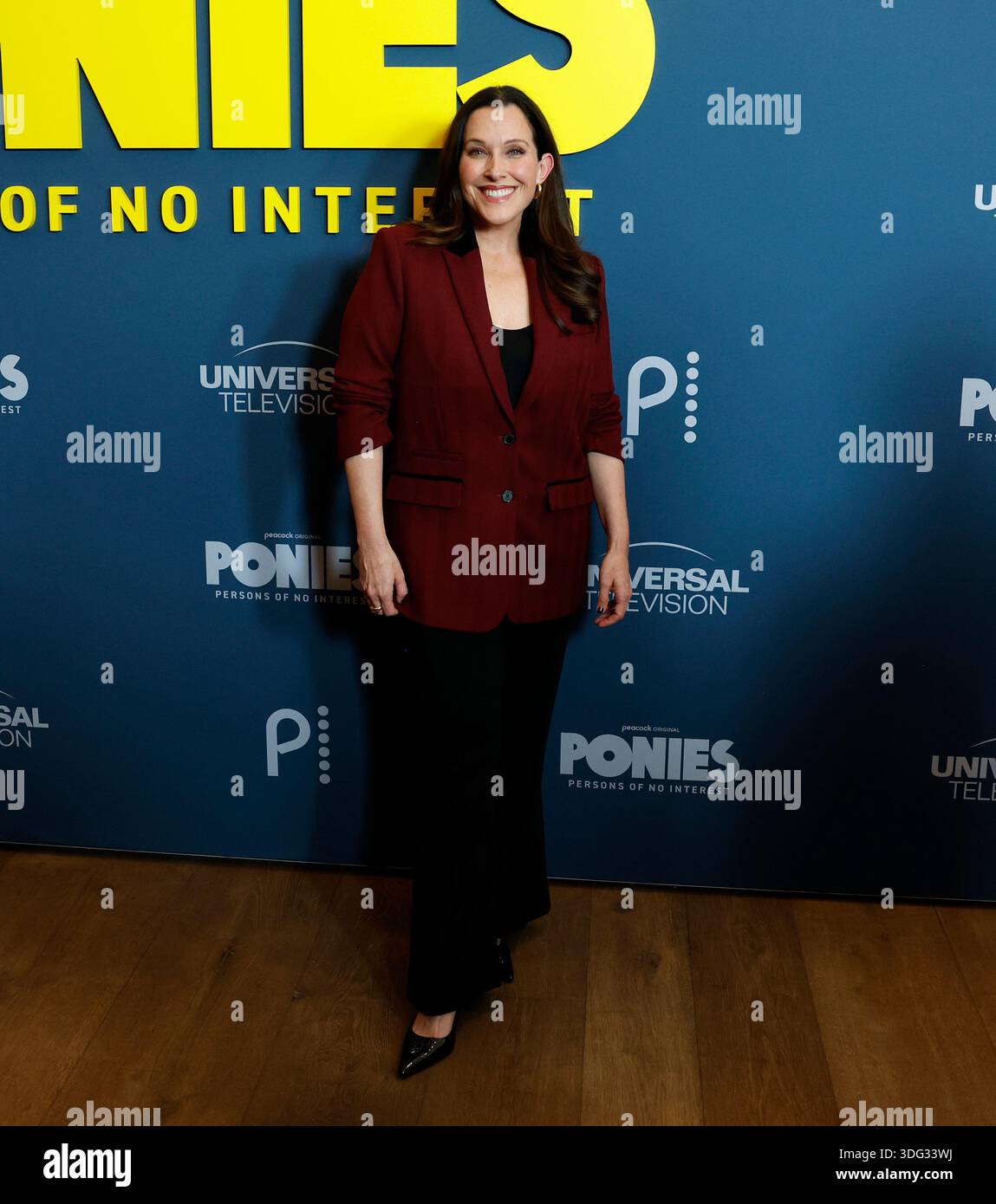 Jessica Rhoades arrives on the red carpet for Peacock's "Ponies" New ...