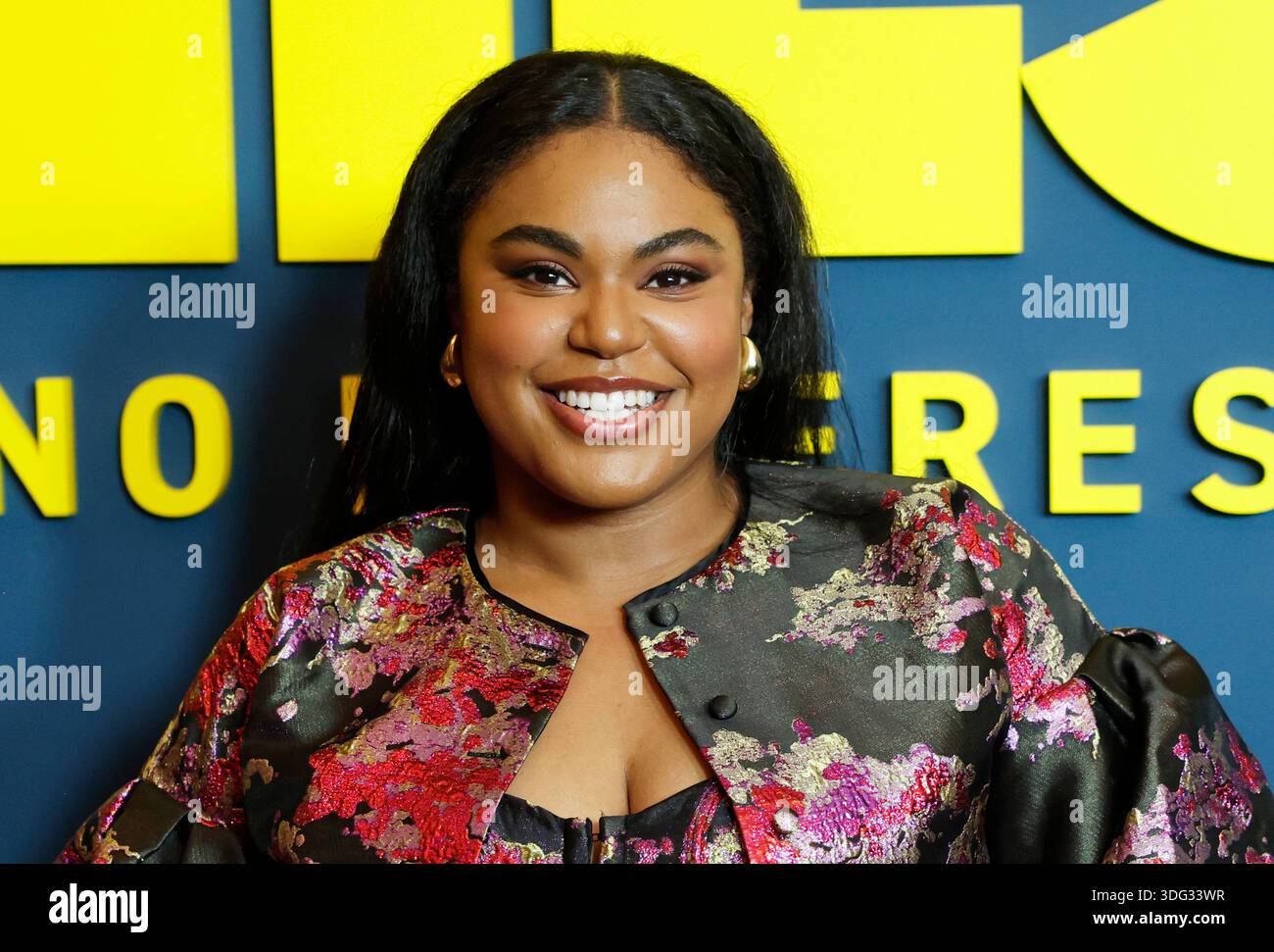 Arianna Davis arrives on the red carpet for Peacock's "Ponies" New York ...