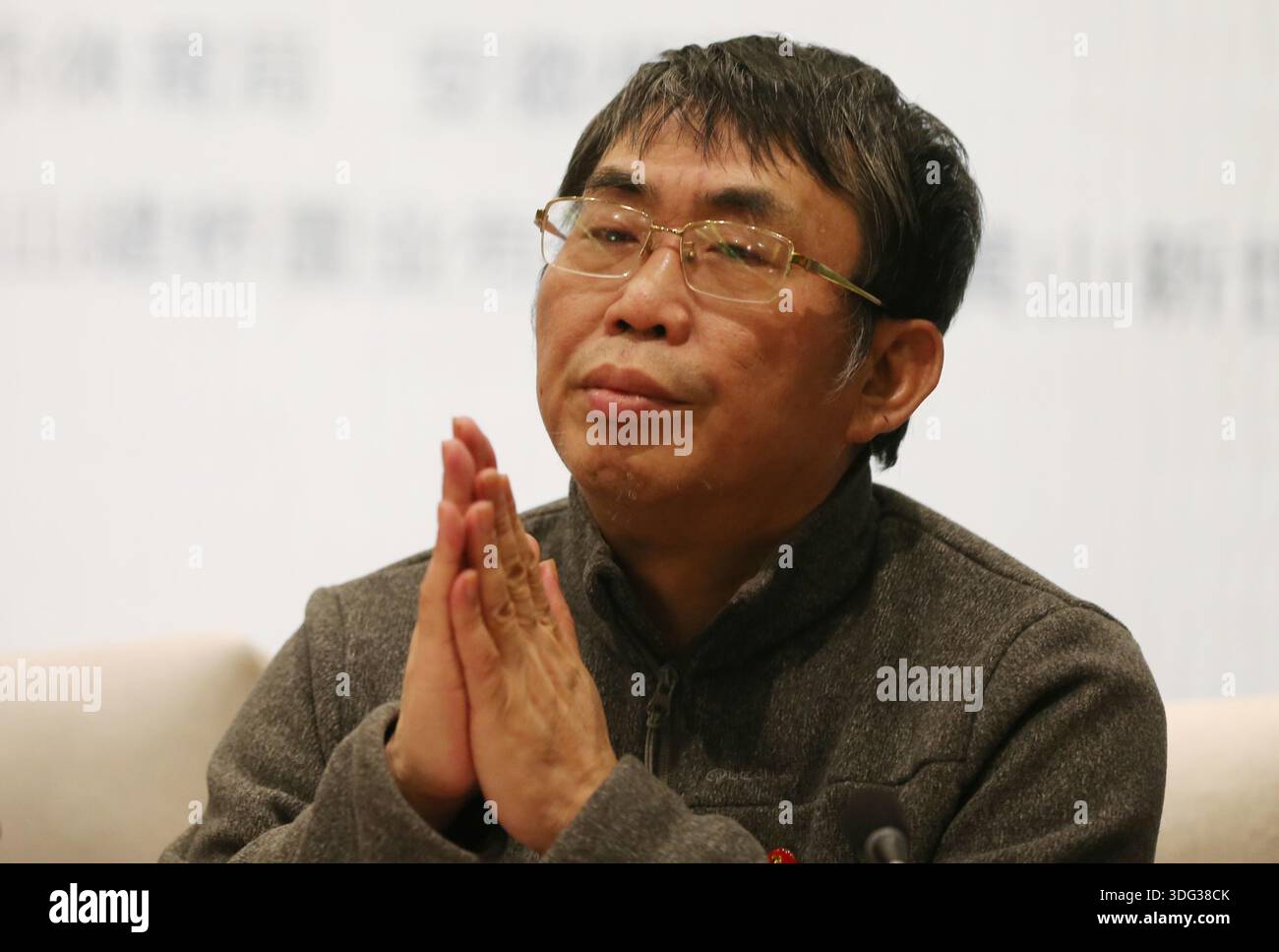 Chinese Go player Nie Weiping attends the opening ceremony of the 2014 ...