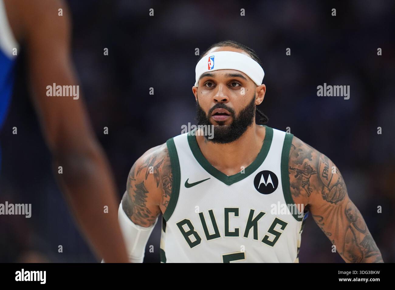 Milwaukee Bucks guard Gary Trent Jr. (5) in the first half of an NBA ...