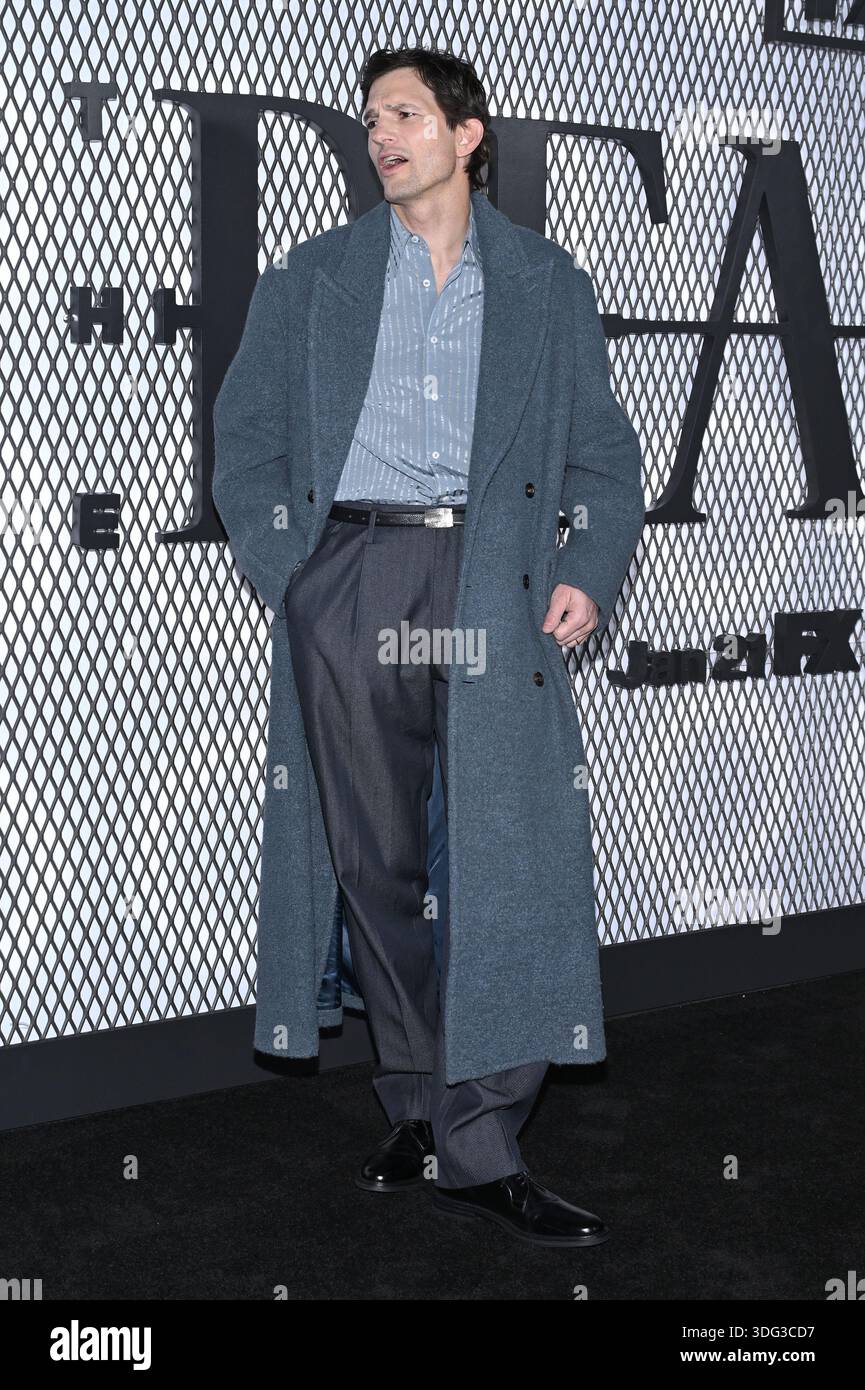 New York, USA. 14th Jan, 2026. Ashton Kutcher walking the red carpet at ...