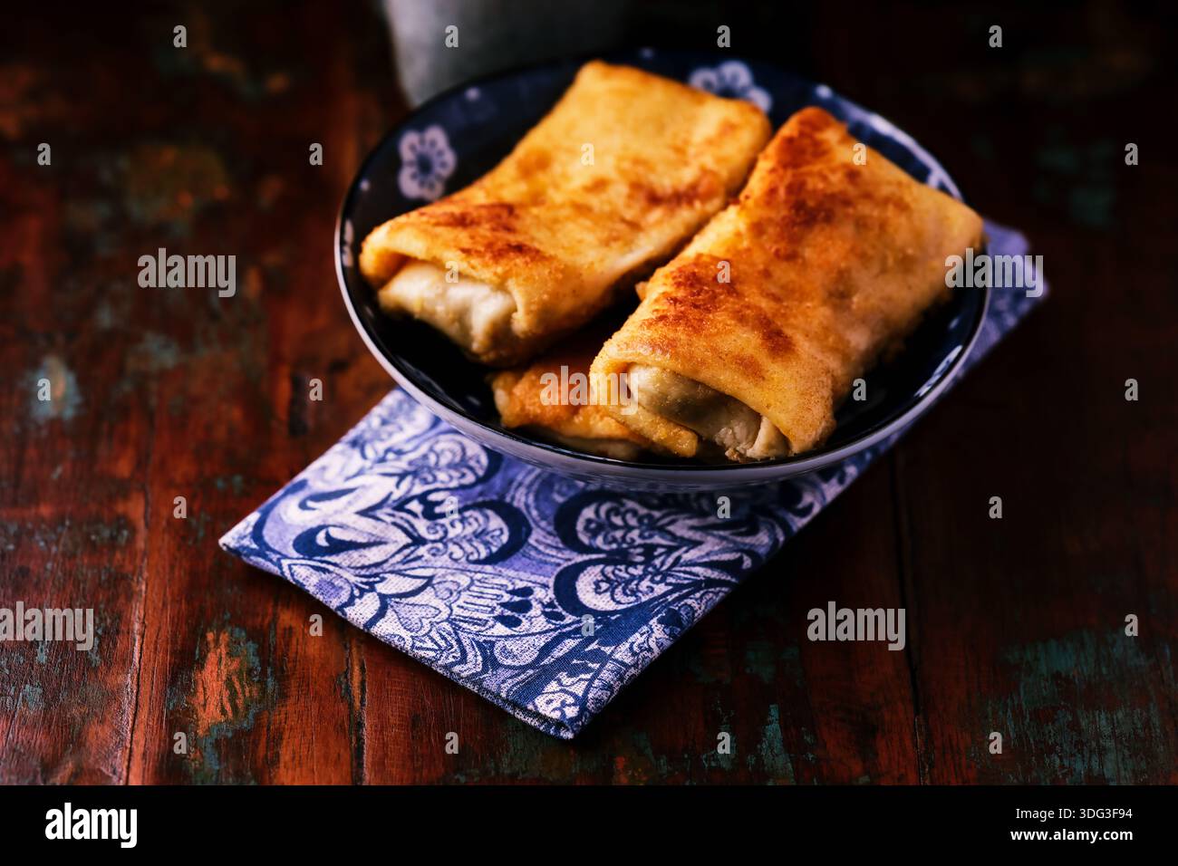 Croquettes with mushrooms on a rustic background Stock Photo - Alamy