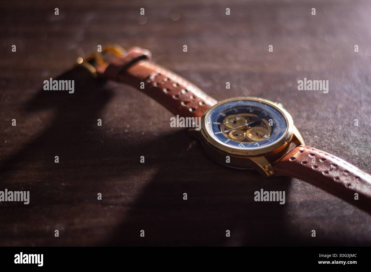 Stopped clock on an old table symbolizing lost time, emotional ...