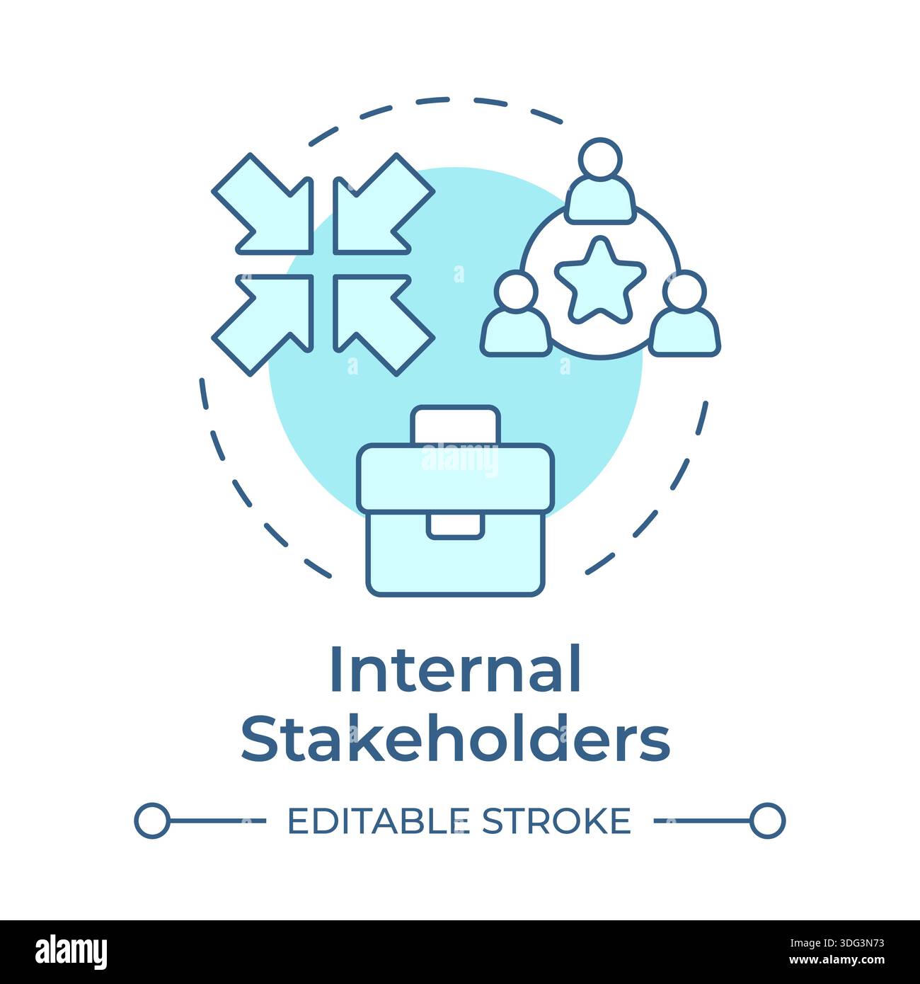 Internal stakeholders image Stock Vector Images - Alamy