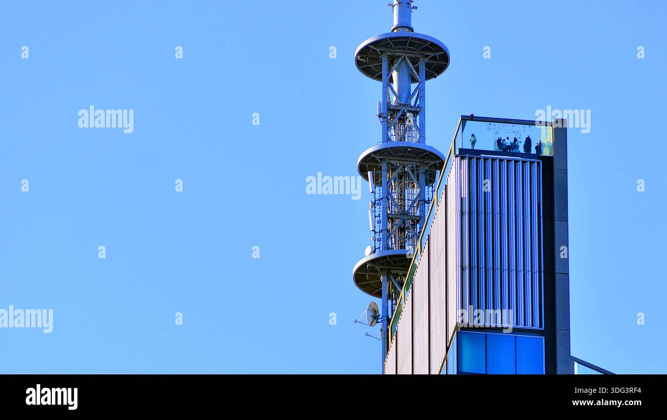 Warsaw, Poland. 5 January 2026. A turning lookout point in Varso Tower ...