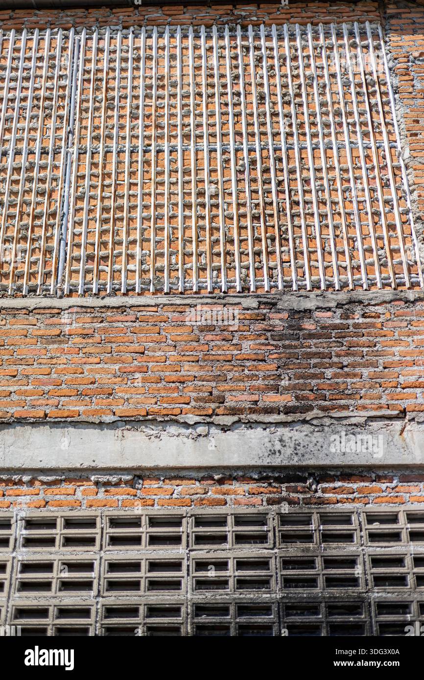 Rough Brick Texture Of Building Wall, A rugged photo of rough brick ...