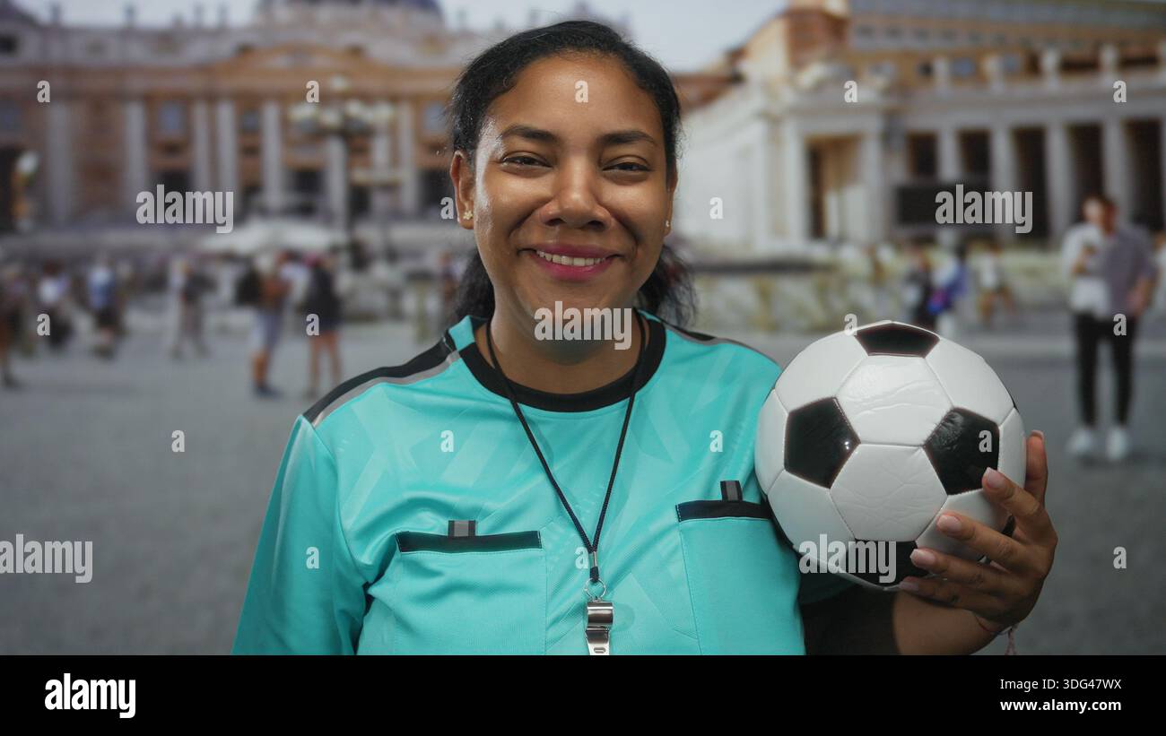 Female referee wearing turquoise hi-res stock photography and images ...