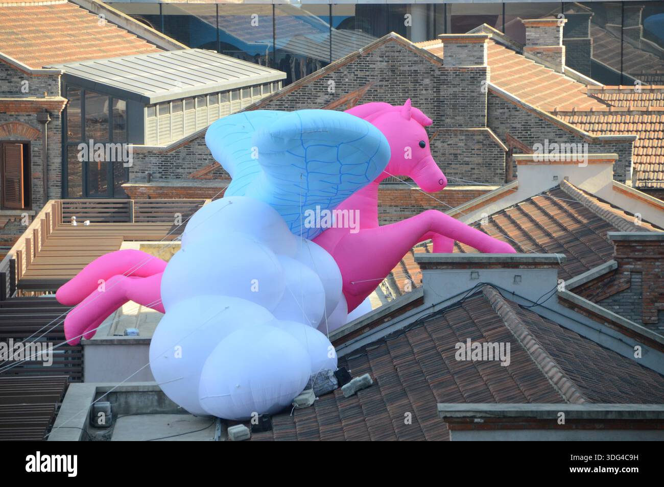 Horse-themed art installations in Shanghai, China, 12 January, 2026 ...