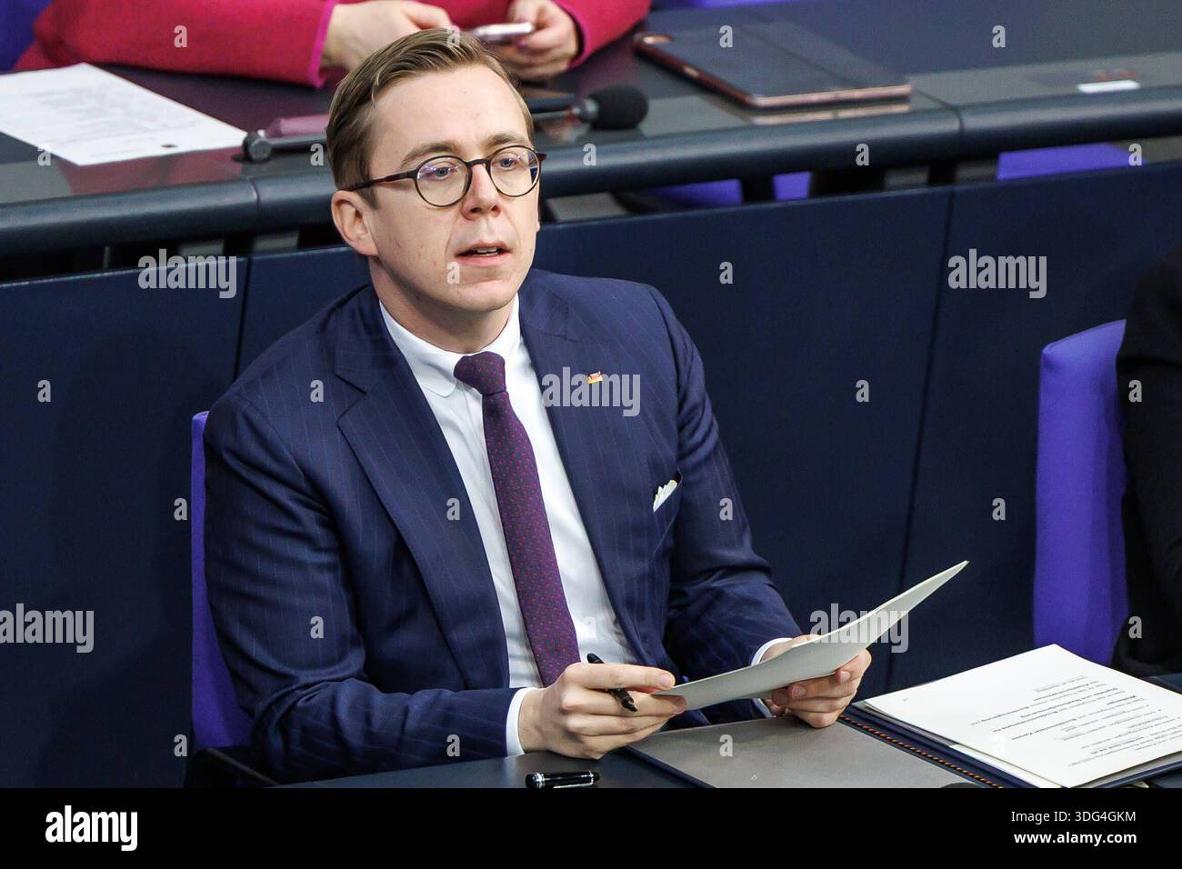 Bundestag Philipp Amthor CDU im Deutschen Bundestag am 15.01.2026 in ...
