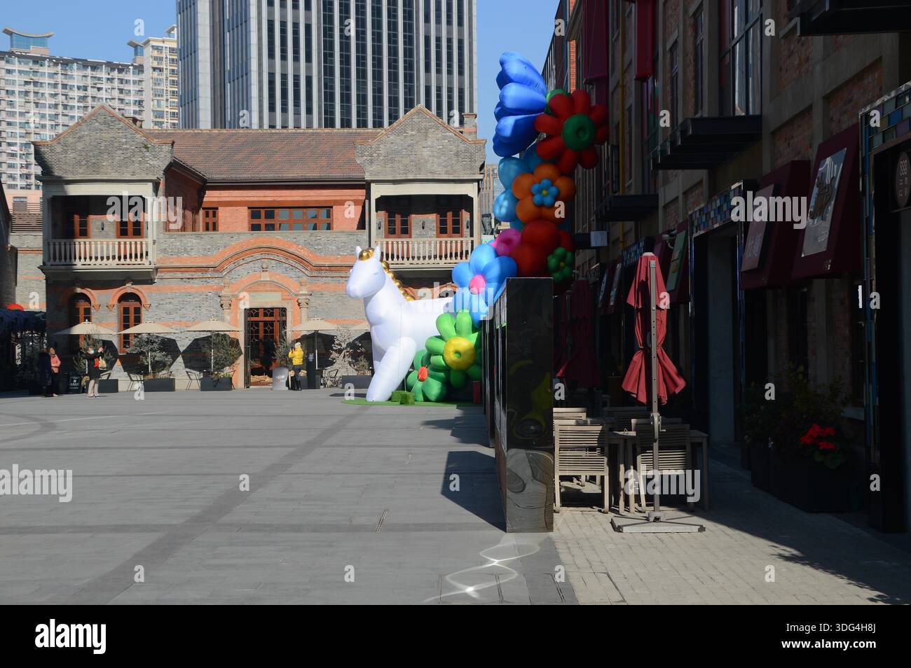 Horse-themed art installations in Shanghai, China, 12 January, 2026 ...