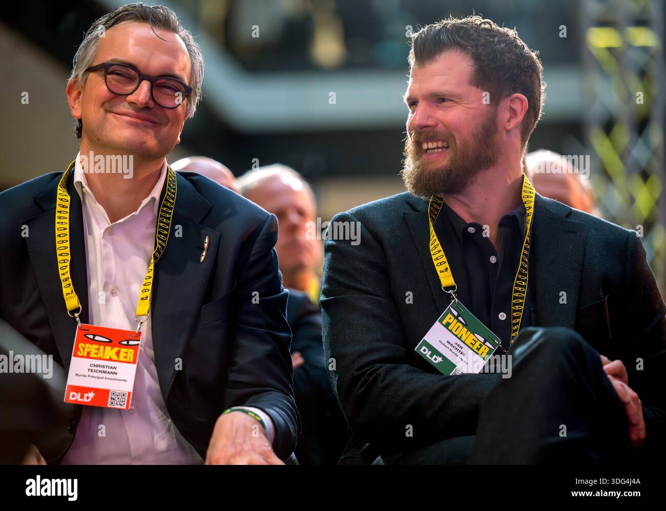 15 January 2026, Bavaria, Munich: Christian Teichmann (l) from Burda ...