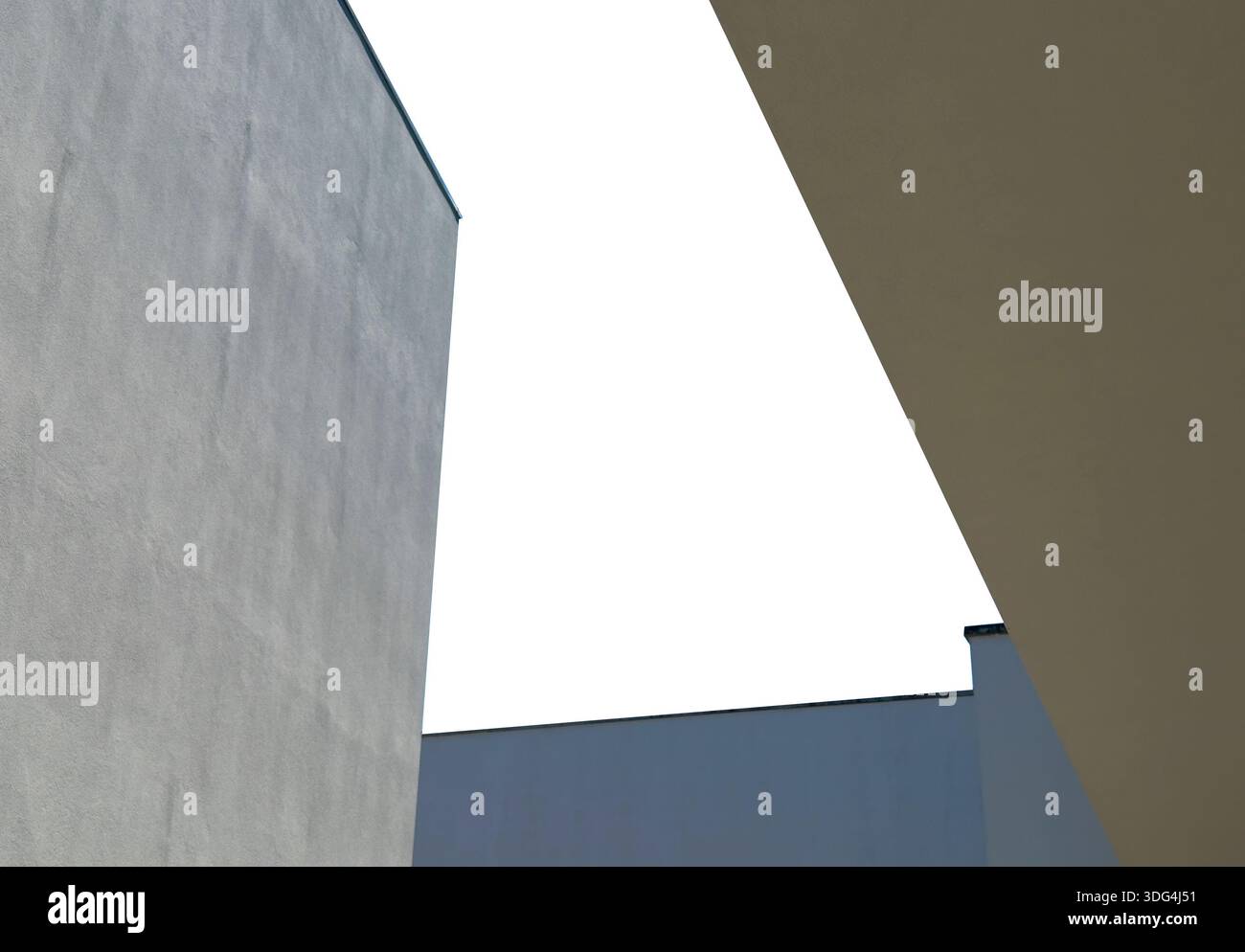 Minimalist urban architecture with geometric lines and sharp angles of ...
