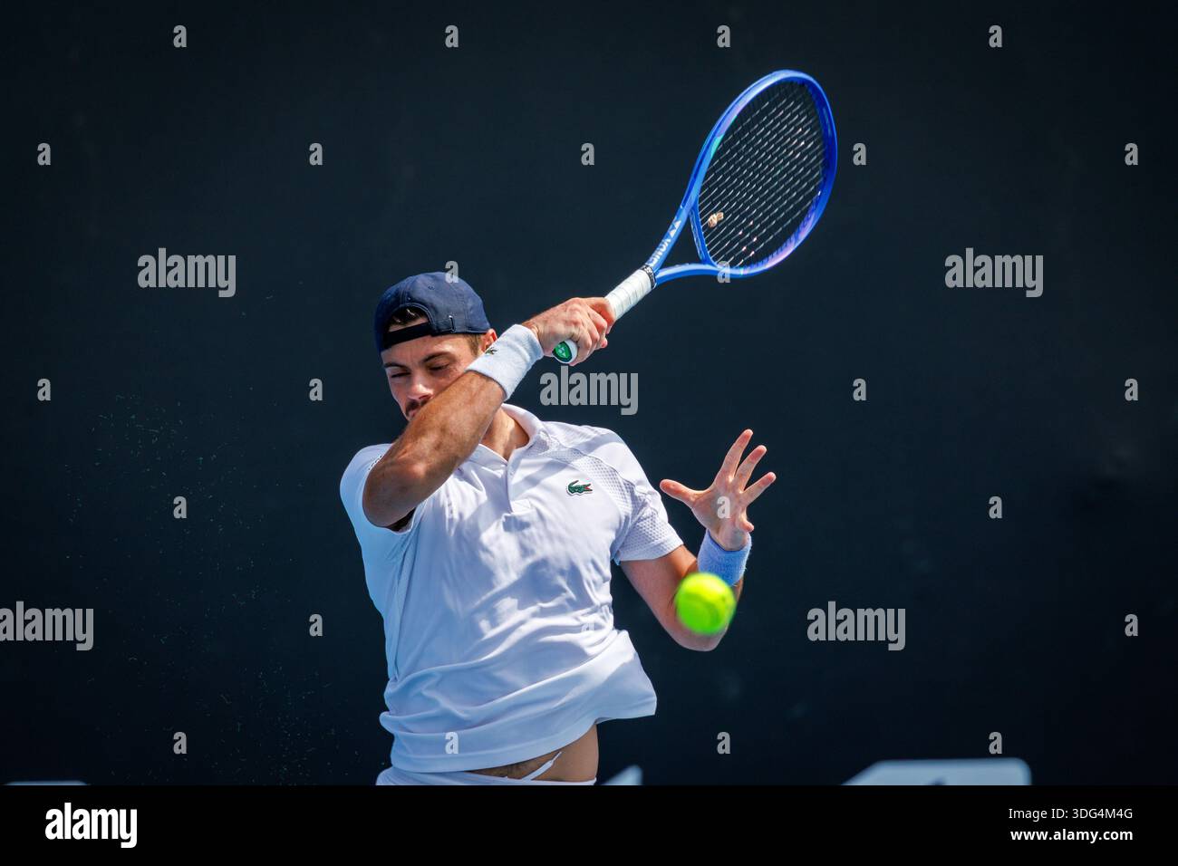 France’s Arthur Gea during a final round qualifying match against ...