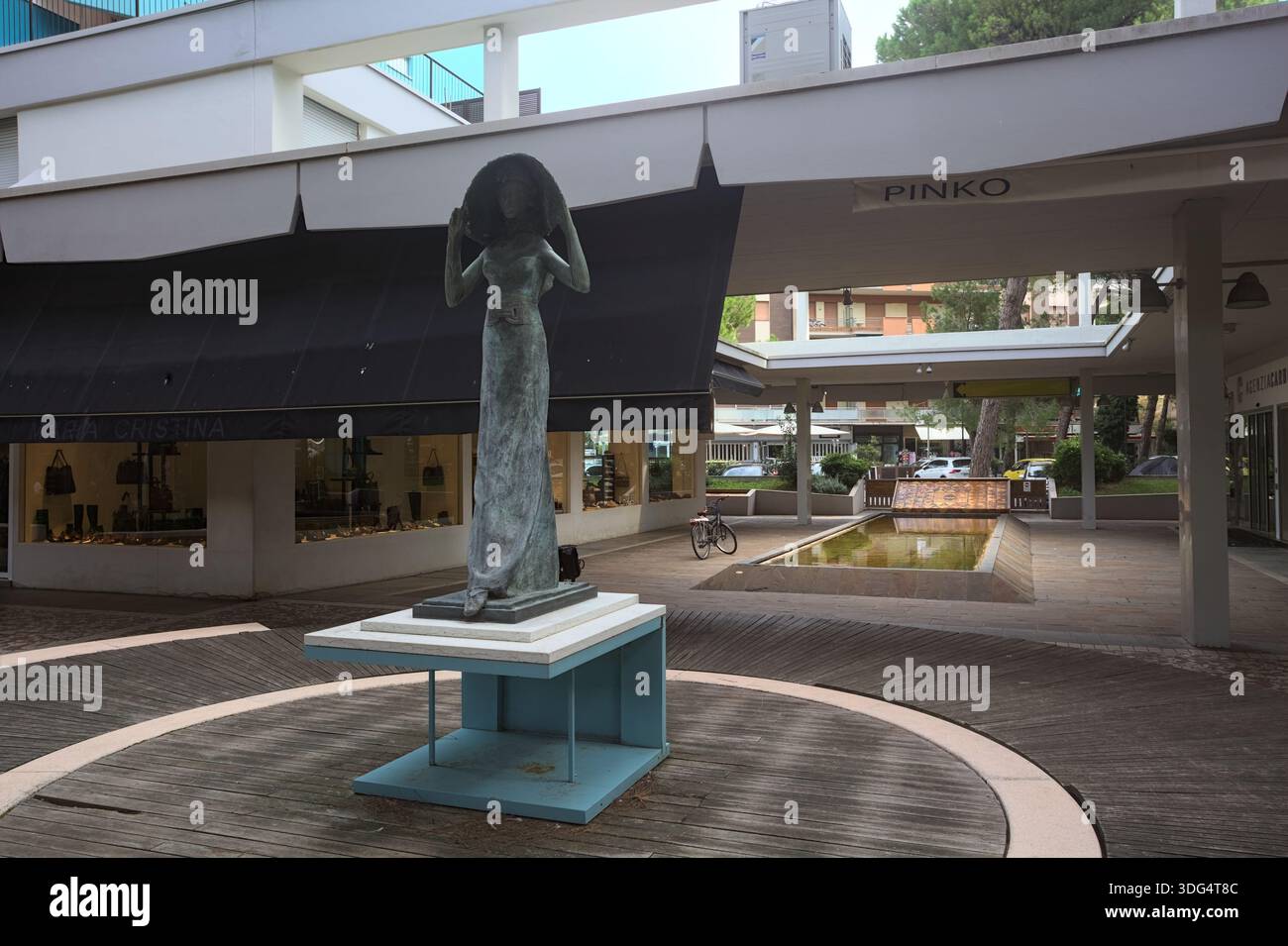 Milano Marittima, Italy - 22ND SEPTEMBER 2025 - Iron statue next to the ...