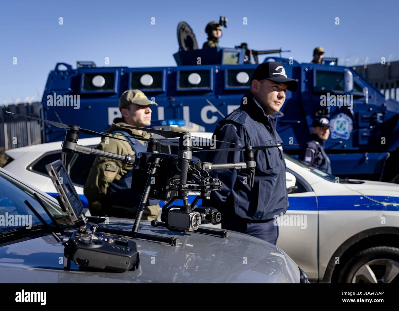 FERES - Greek border guards at the Greek-Turkish border. As a major ...