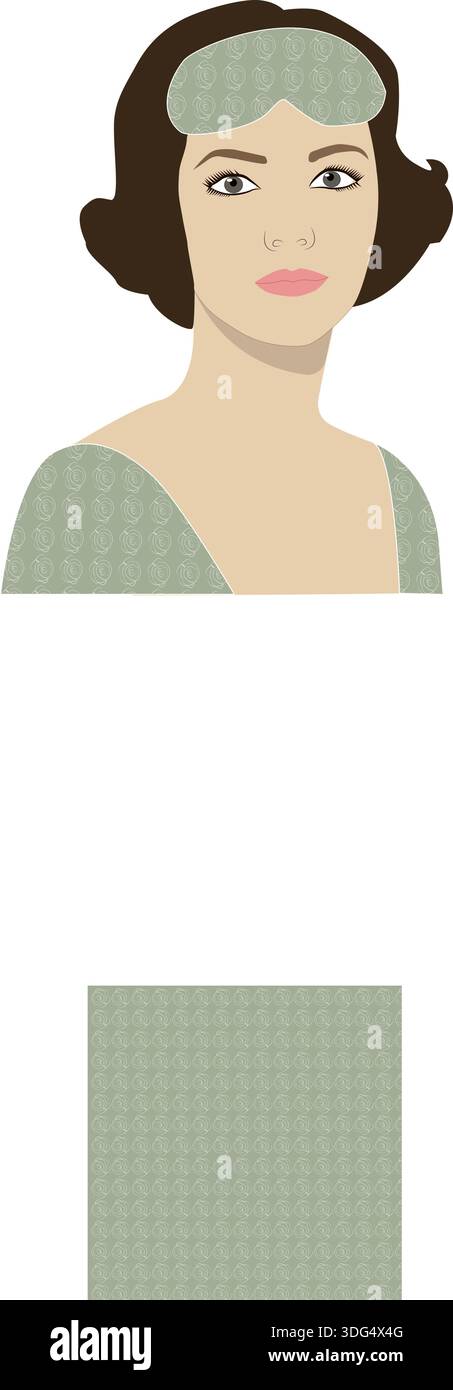 Woman eye mask sleeping Stock Vector Images - Alamy