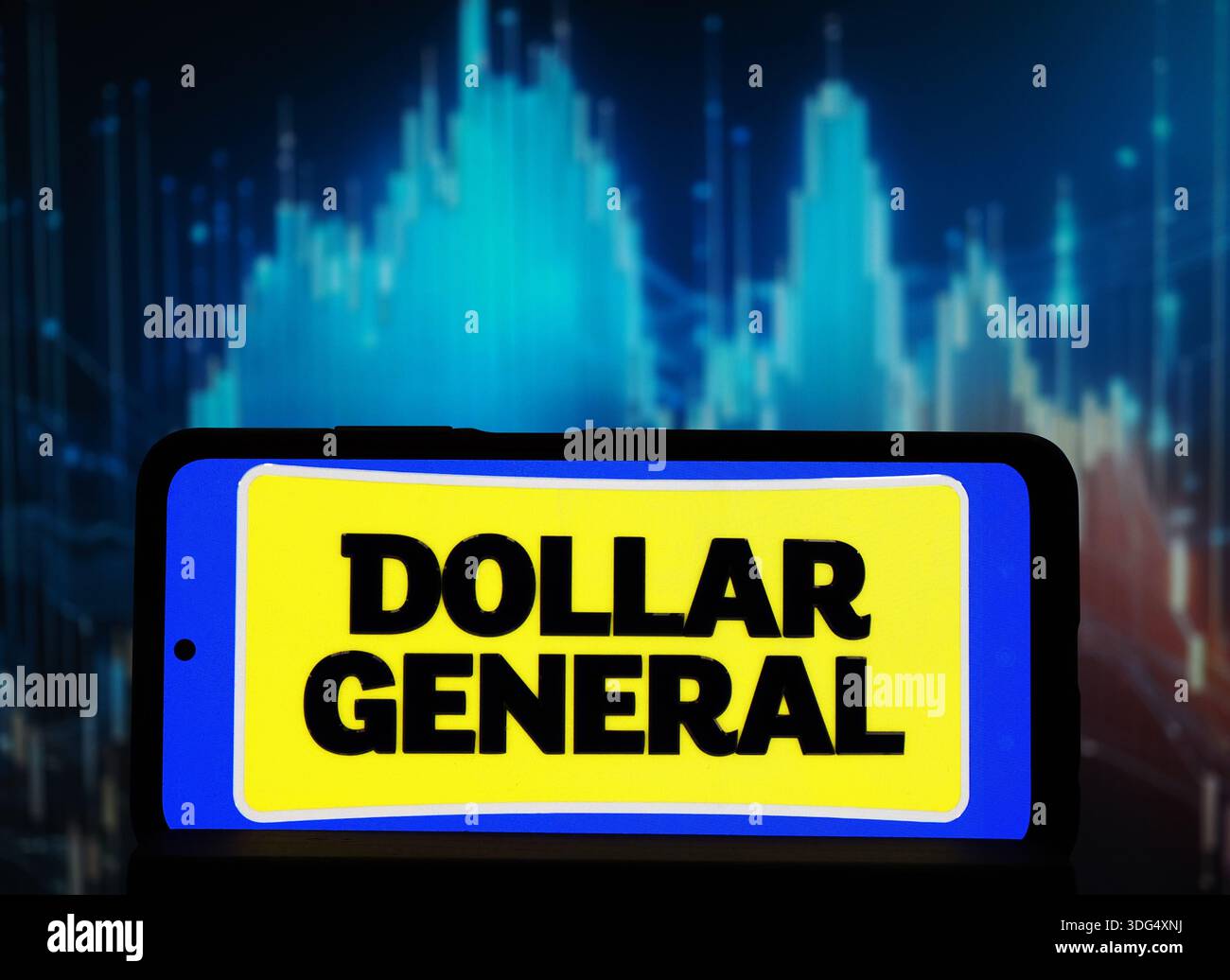 In this photo illustration, the Dollar General Corporation logo seen ...