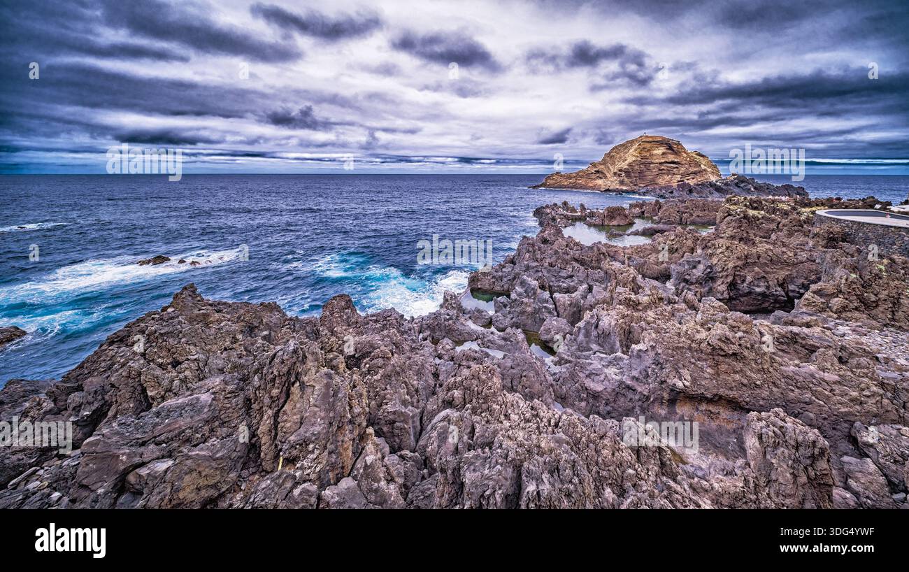 Natural Swimming Pools and Rocky Coast at Porto Moniz, Madeira ...
