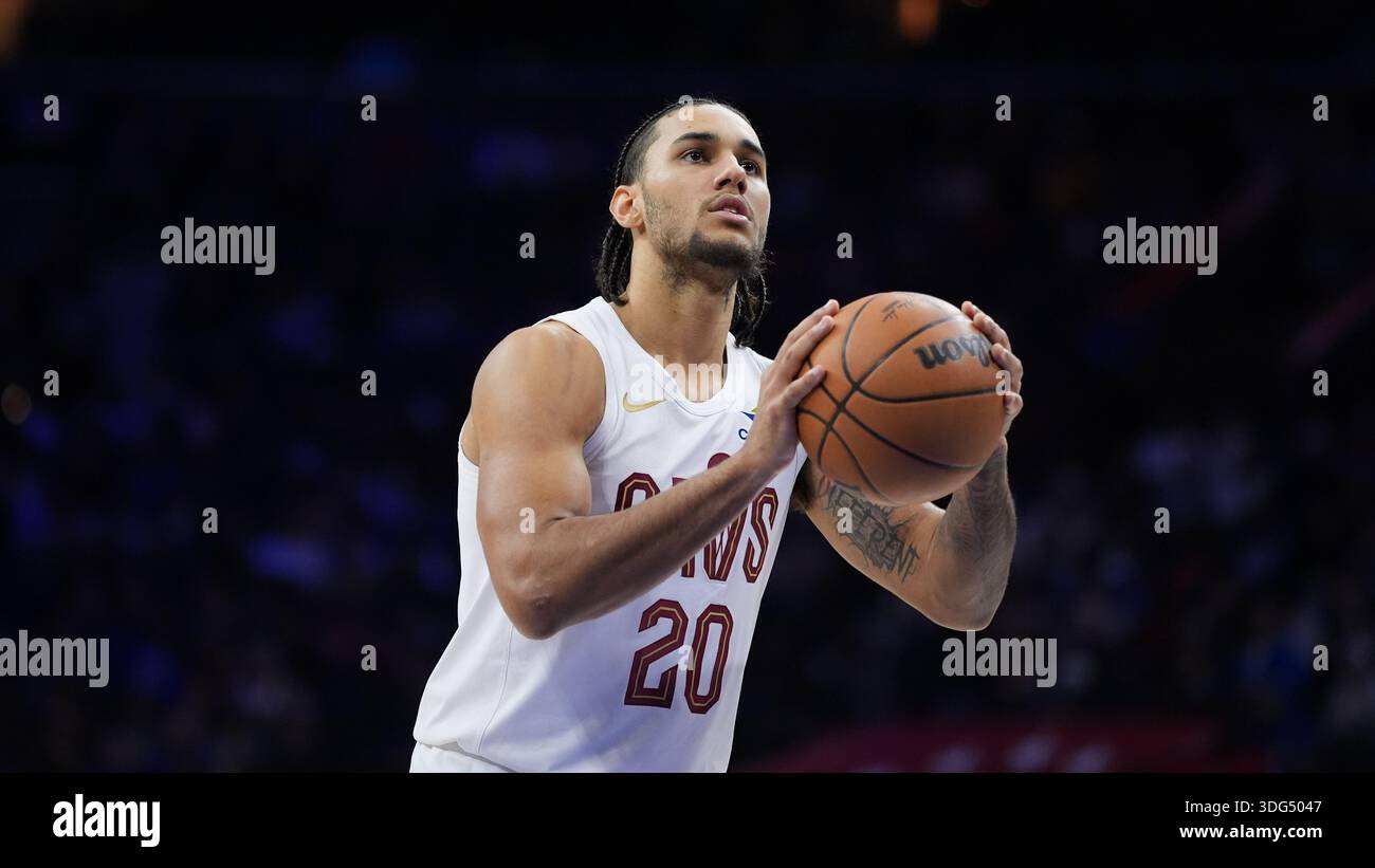 Cleveland Cavaliers' Jaylon Tyson plays during an NBA basketball game ...