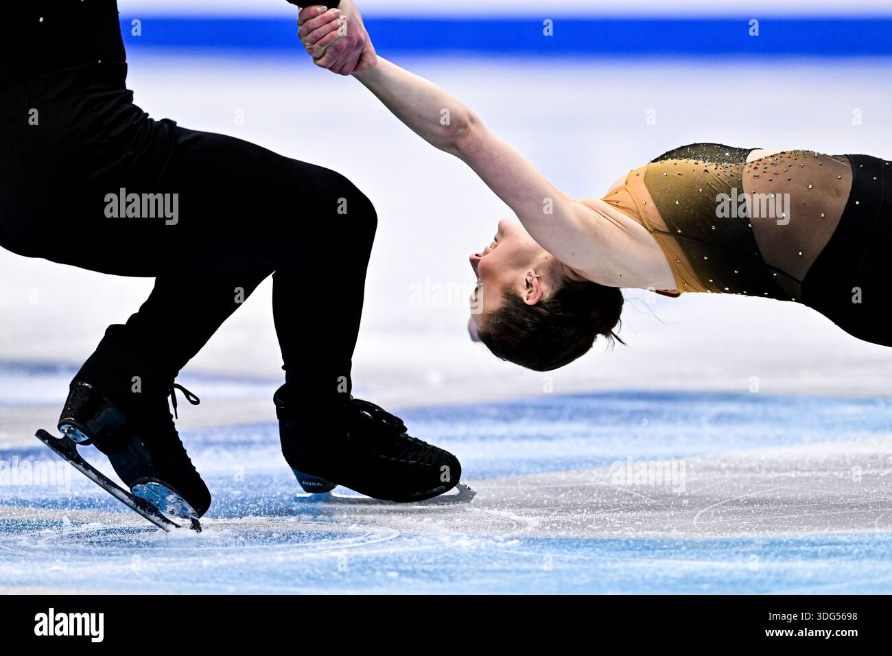 Annika HOCKE & Robert KUNKEL (GER), during Pairs Short Program, at the ...