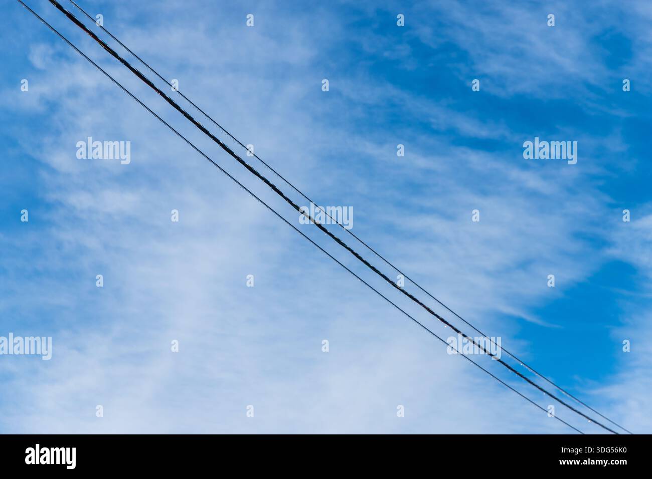 Wires frozen in ice. Selective focus. nature Stock Photo - Alamy