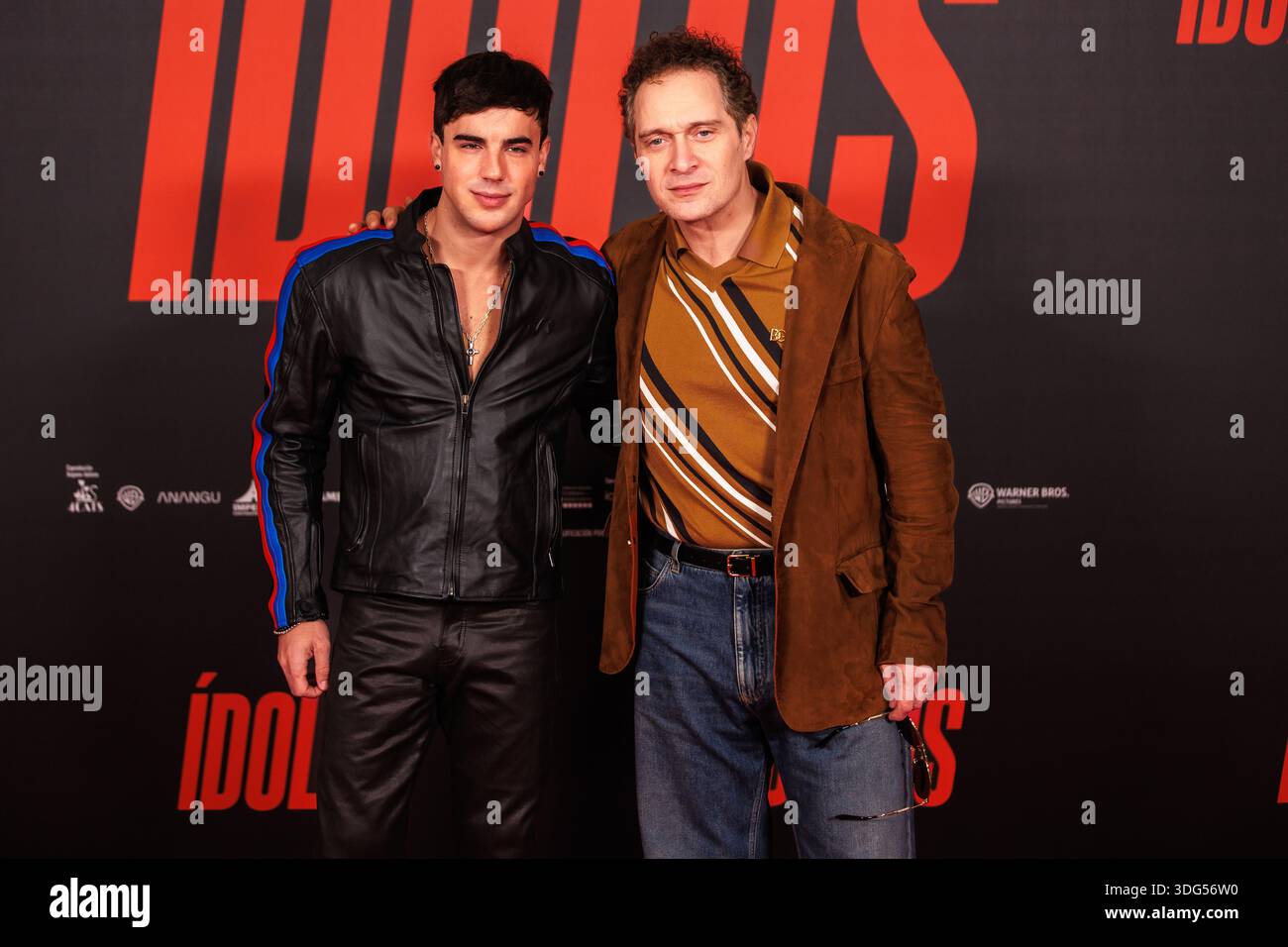 Óscar Casas and Claudio Santamaría attend the photocall of the film ...