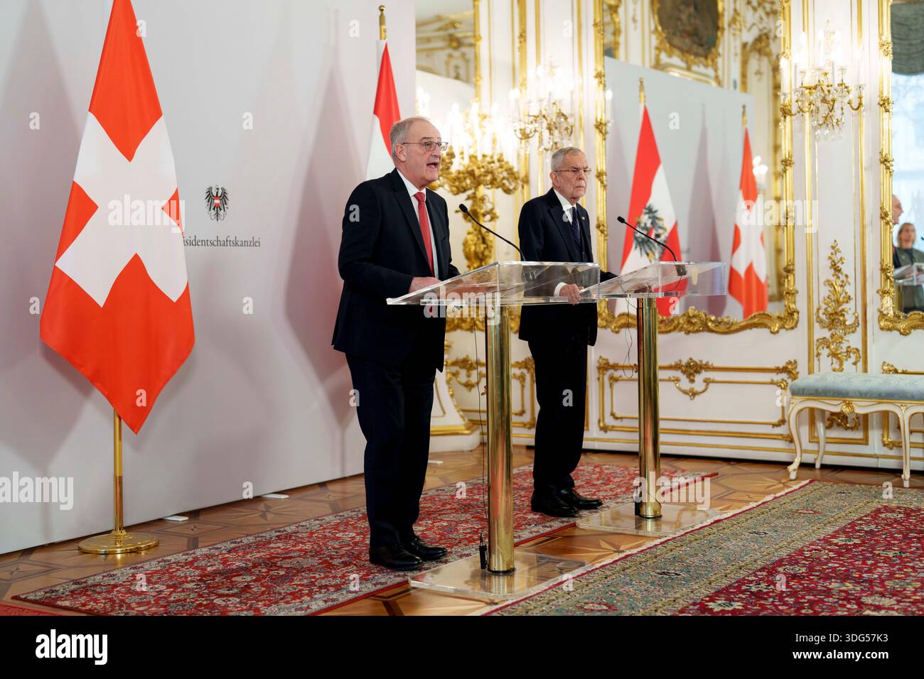 President of Switzerland GUY PARMELIN on a state visit to Austria ...