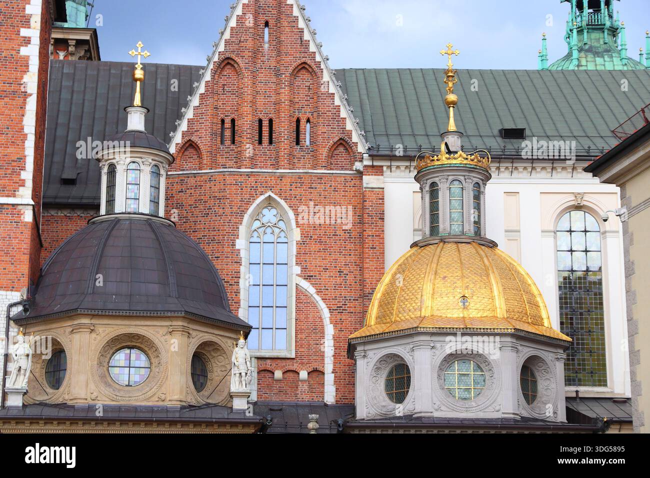 Krakow city in Poland. Wawel Cathedral - Royal Archcathedral Basilica ...