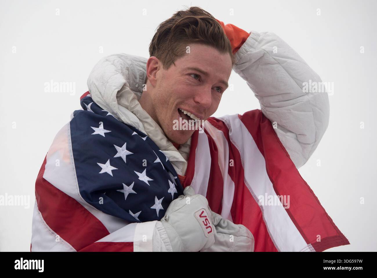 FILE - Shaun White, of the United States, celebrates his gold medal win ...