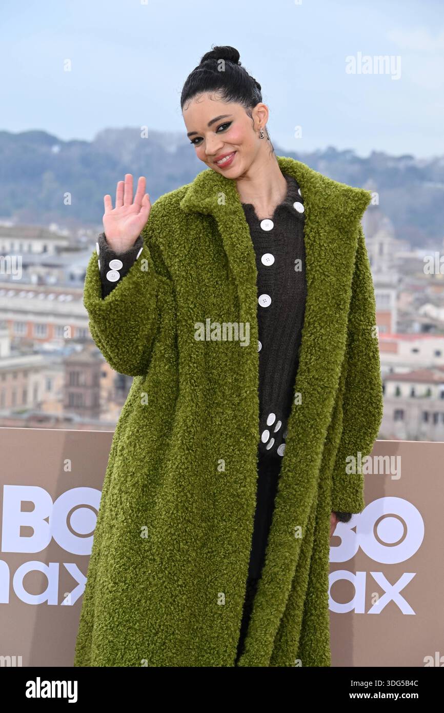 Rome: Hotel De La Ville. HBO Max Italia Photocall. Pictured: Tanzyn ...