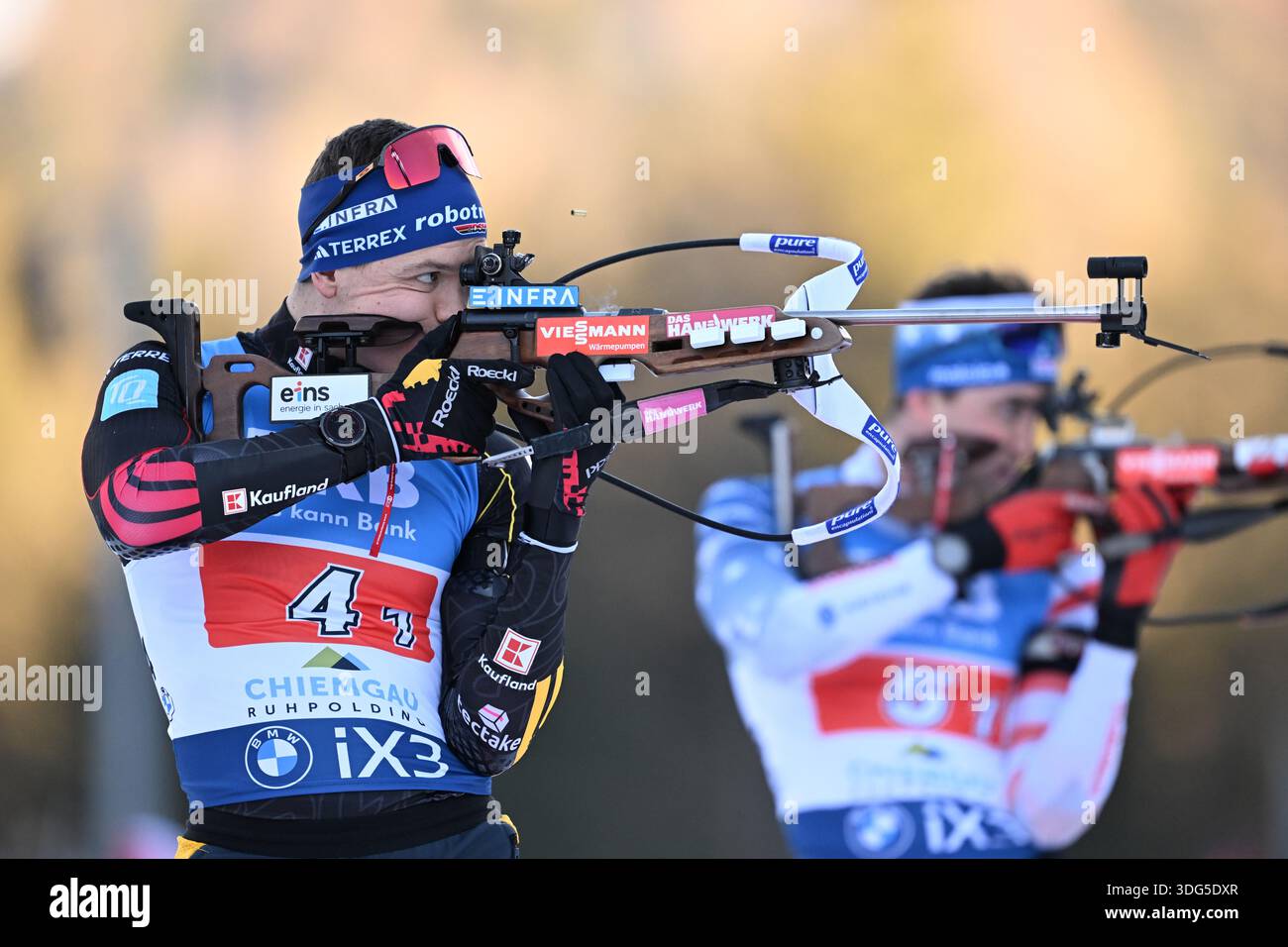 15 January 2026, Bavaria, Ruhpolding: Biathlon: World Cup, relay 4 x 7. ...
