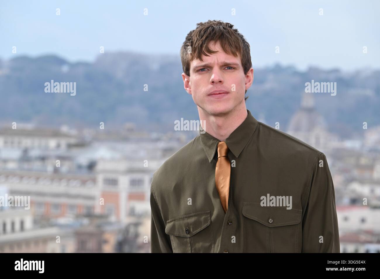 Rome: Hotel De La Ville. HBO Max Italia Photocall. Pictured: Finn ...