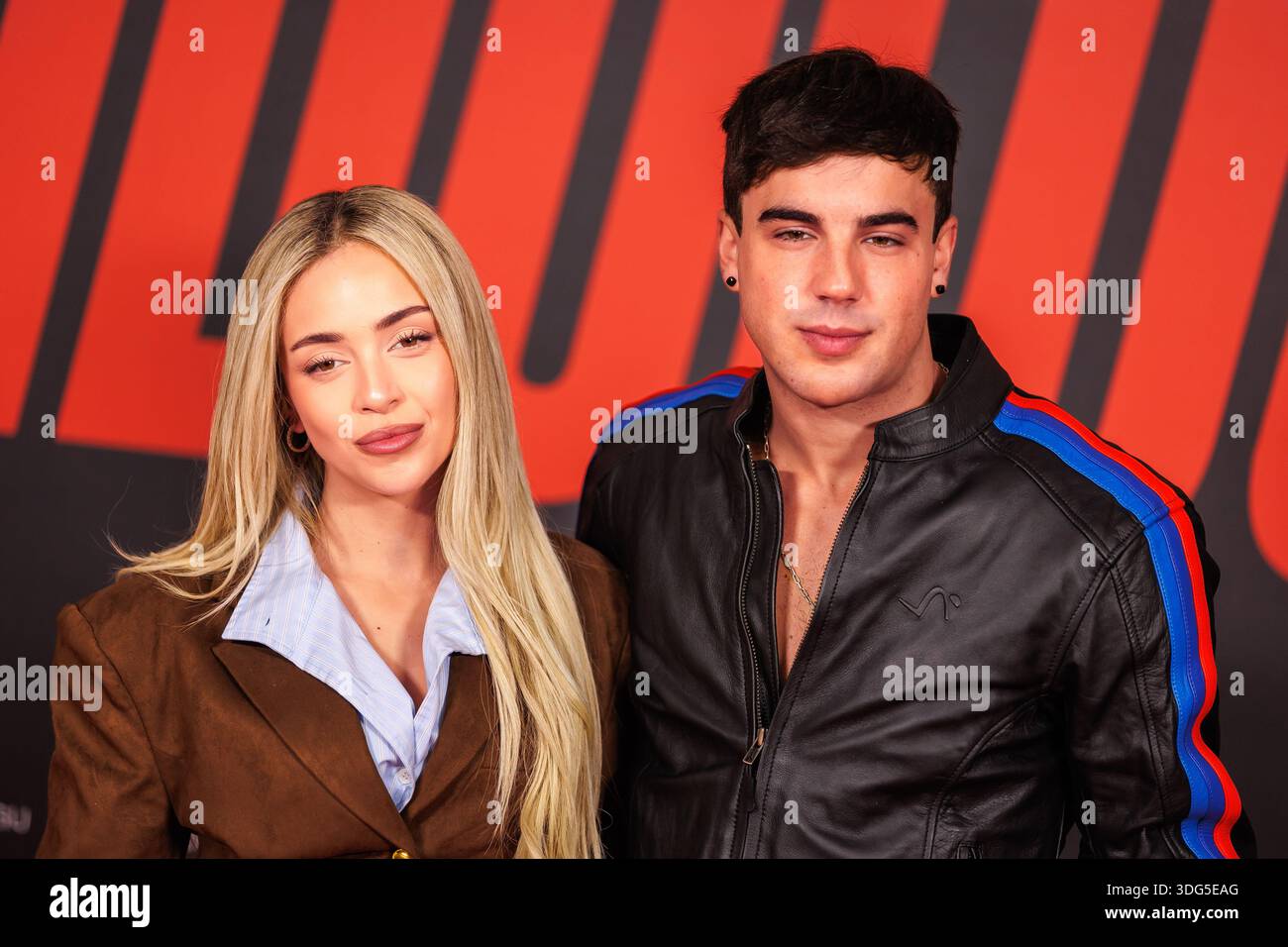 Ana Mena and Óscar Casas attend the photocall of the film "Ídolos" at ...