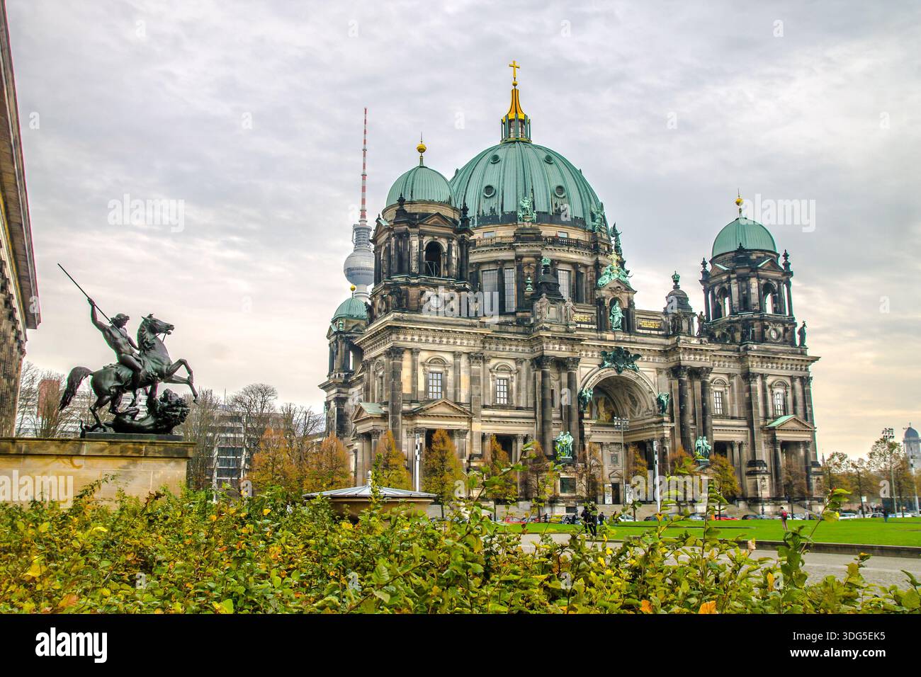The majestic Berlin Cathedral, the building and the dome of the ...