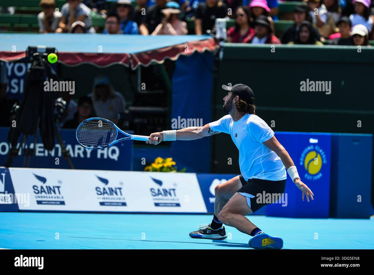 Jordan Thompson (AUS) is seen in action during the tennis match with ...