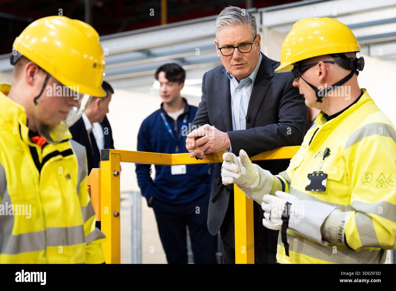Prime Minister Sir Keir Starmer during a visit to the SSE National ...