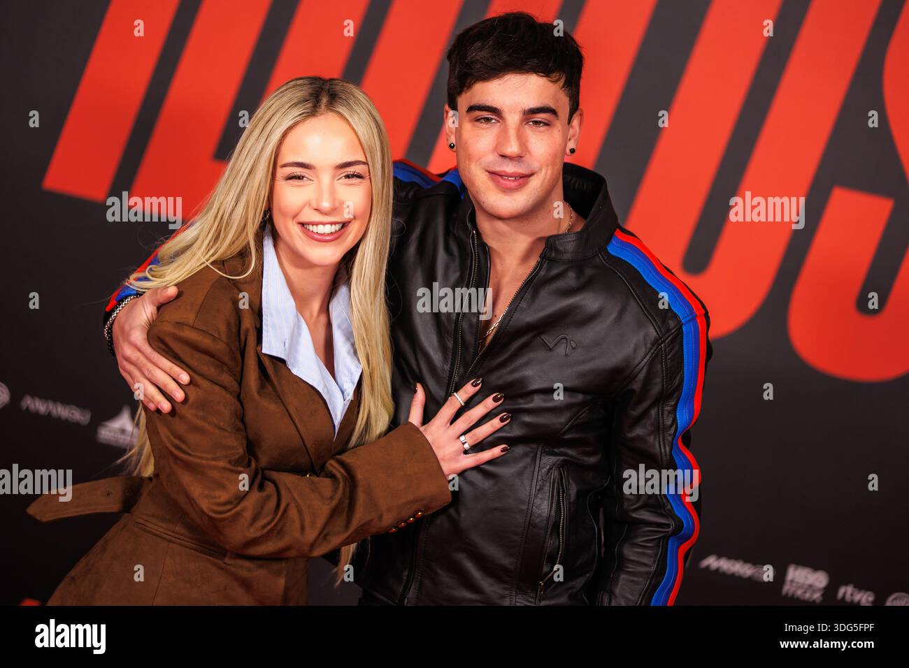Ana Mena and Óscar Casas attend the photocall of the film "Ídolos" at ...