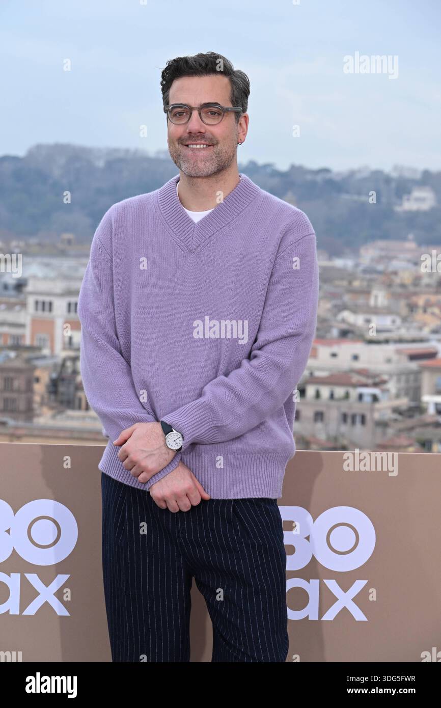 Rome: Hotel De La Ville. HBO Max Italia Photocall. Pictured: Daniel ...