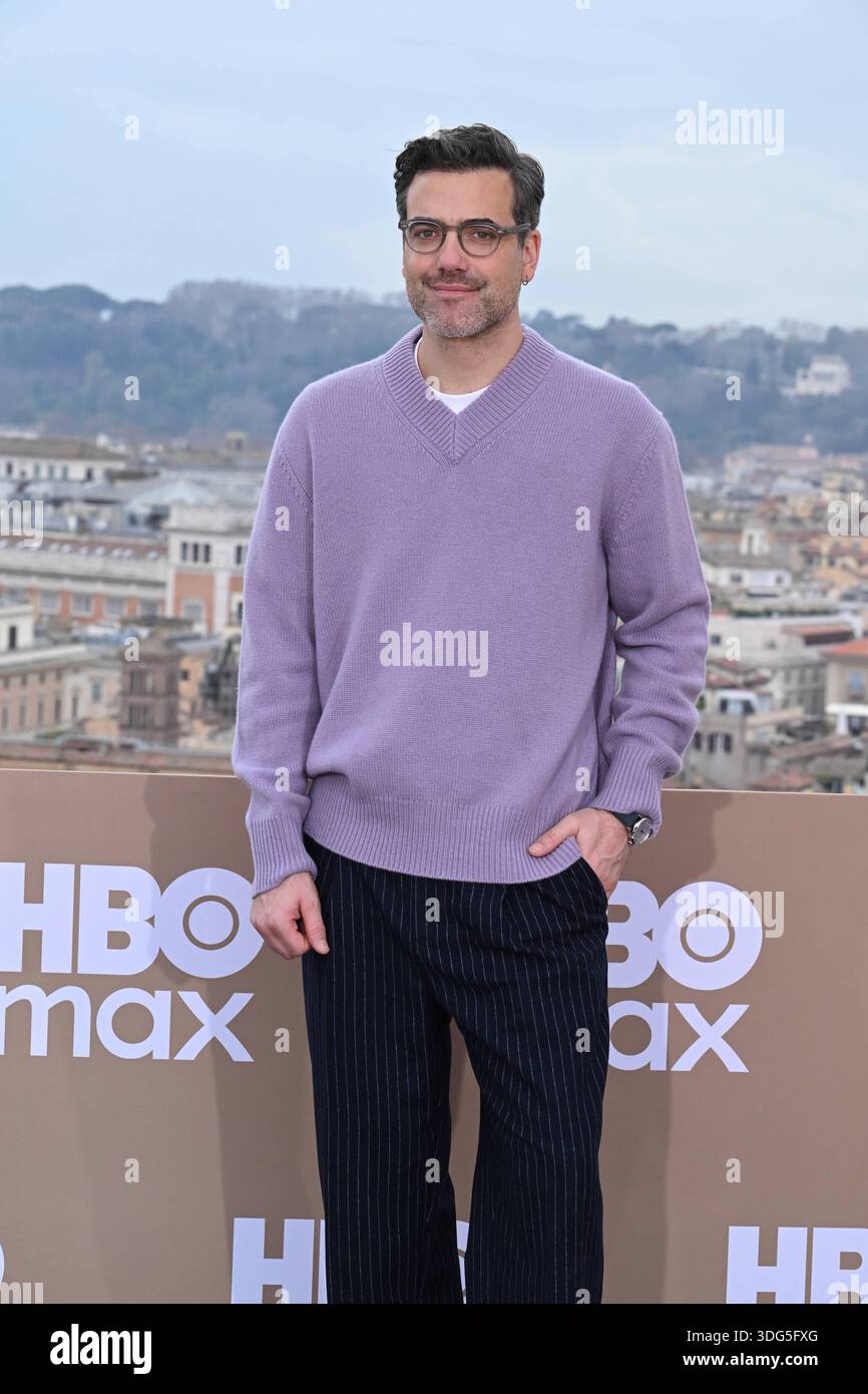 Rome: Hotel De La Ville. HBO Max Italia Photocall. Pictured: Daniel ...