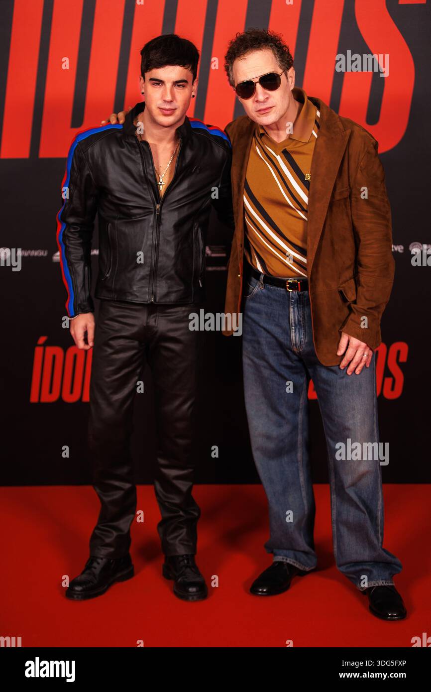 Óscar Casas and Claudio Santamaría attend the photocall of the film ...