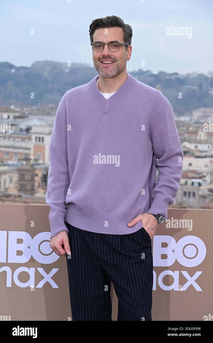 Rome: Hotel De La Ville. HBO Max Italia Photocall. Pictured: Daniel ...