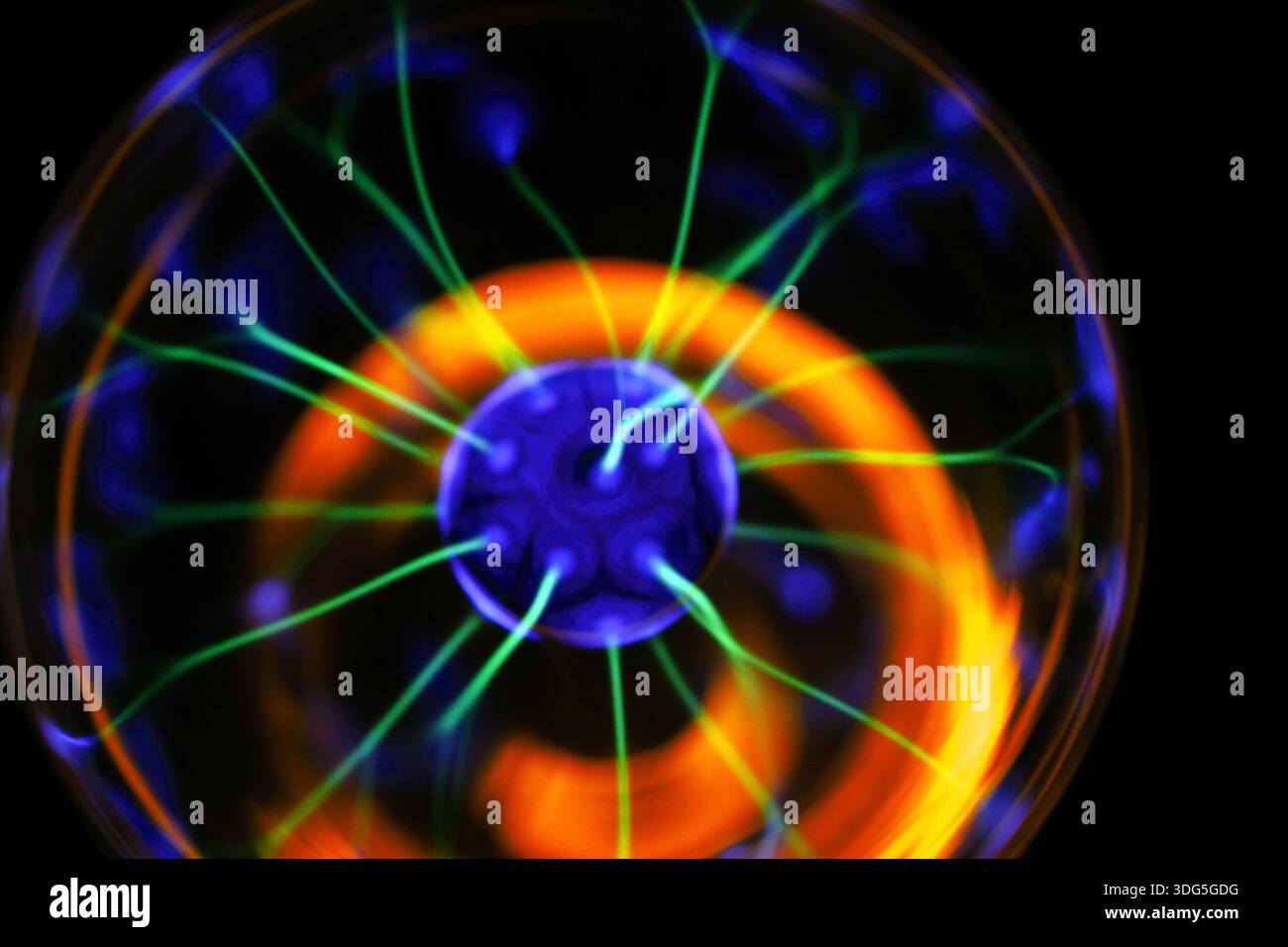 plasma lamp experiment as very nice color background Stock Photo - Alamy